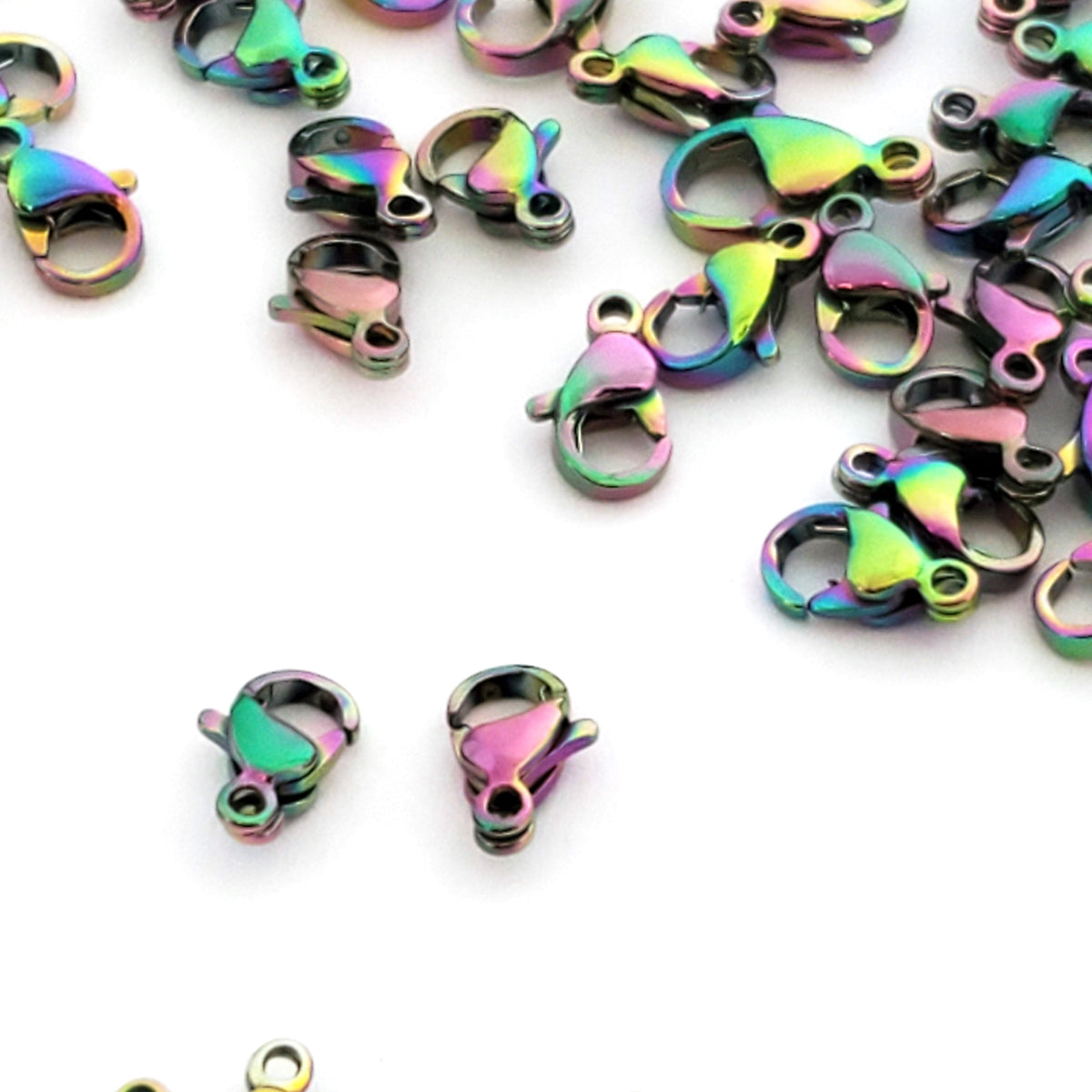 9mm Lobster Clasps, Titanium Stainless Steel, Lot Size 50 Clasps ...