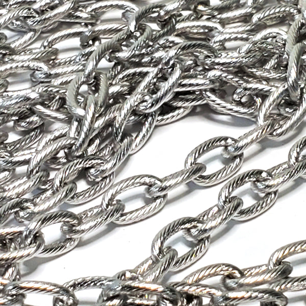 Extra Thick Textired Stainless Steel Jewelry Chain, 30 Feetl, Open Lin ...