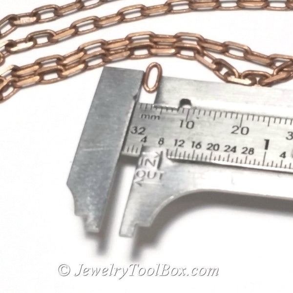Copper Rolo Chain, Antique Copper Chain, Brass, Soldered, 6x3mm, 1mm t ...