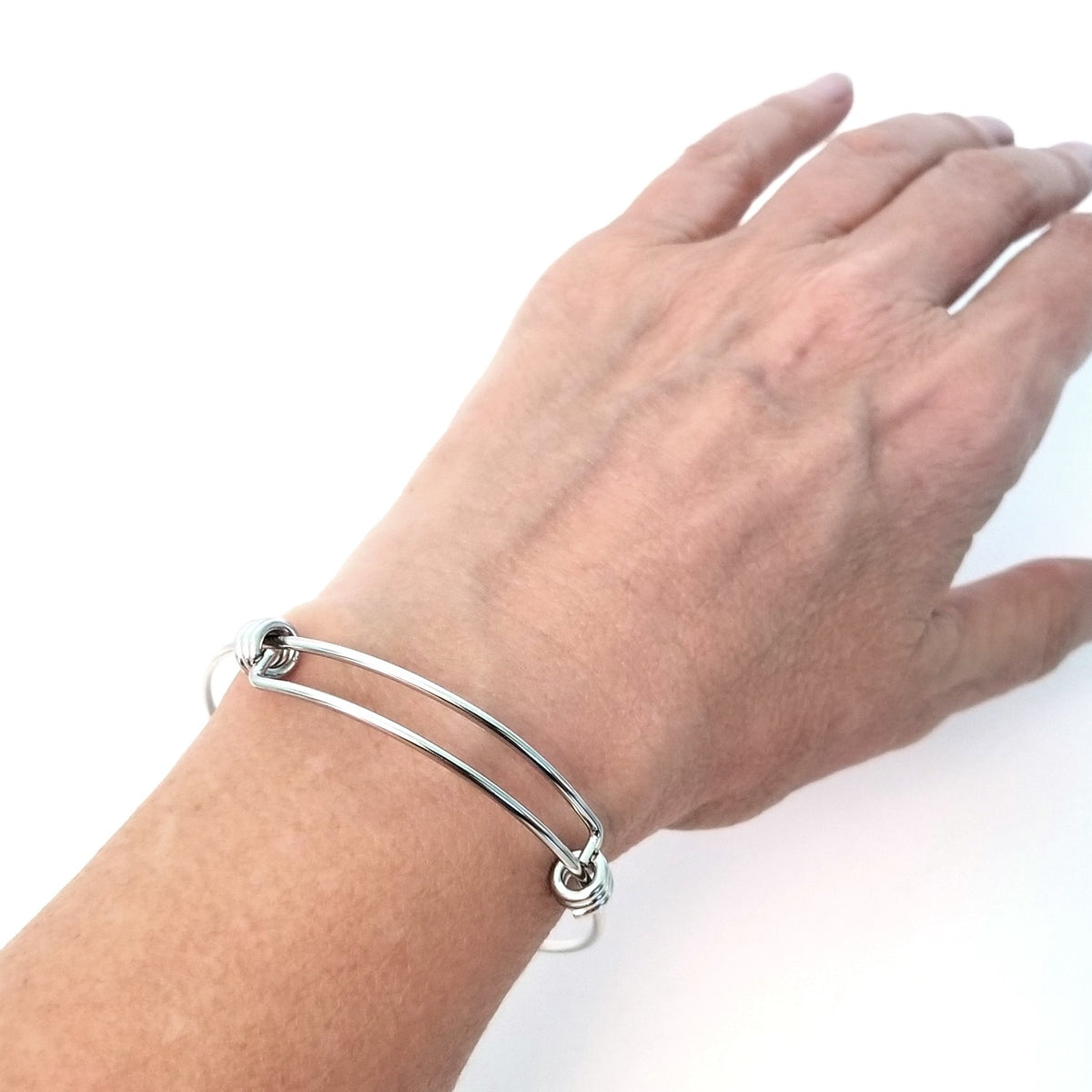 Adjustable Bangle, 1.7mm thick Stainless Steel Expandable Bracelets, B ...