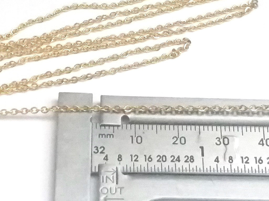Gold Stainless Steel Fine Chain, 2x1.5mm Links, Soldered Closed, Bulk ...