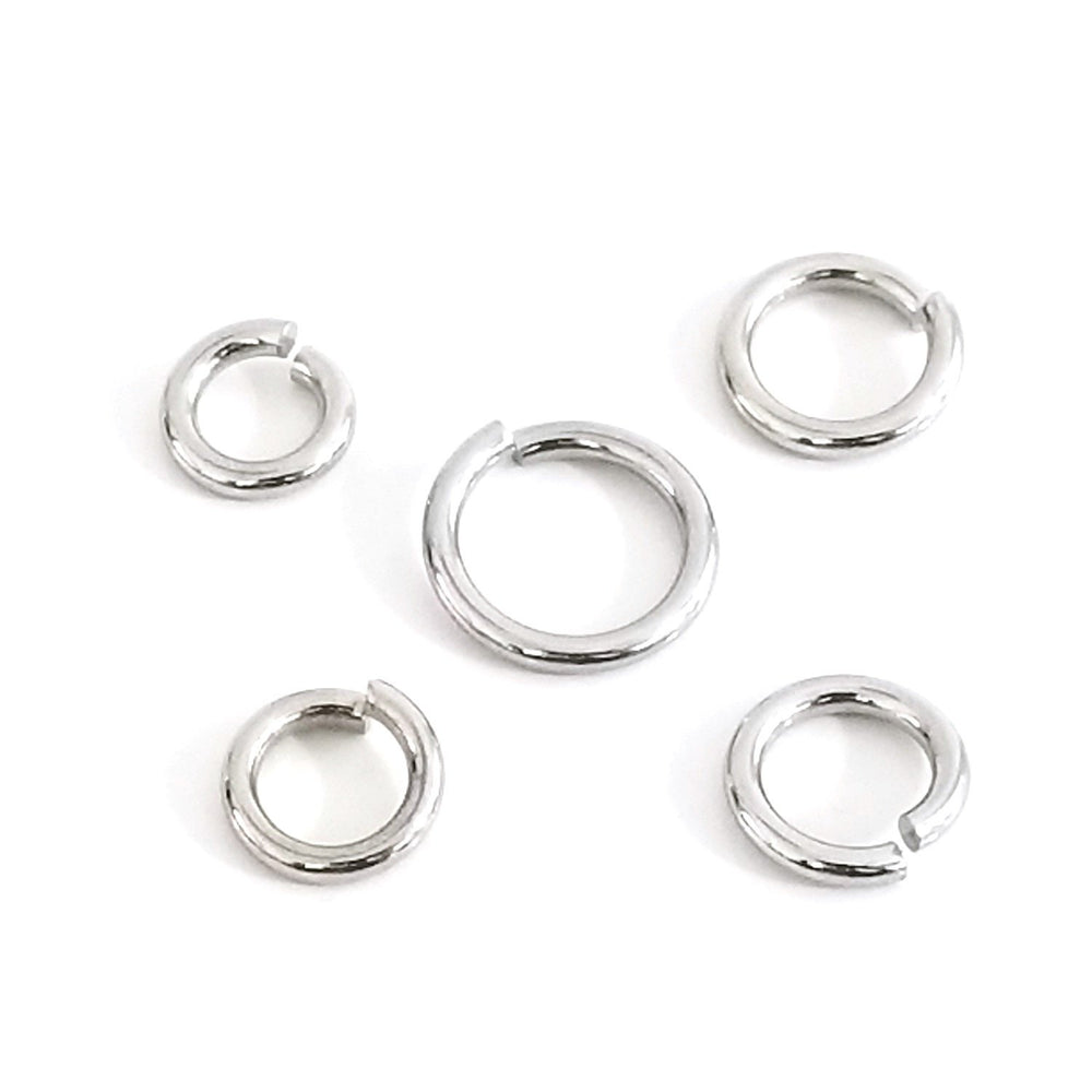 Heavy Duty Stainless Steel Jump Rings, 1.2mm thick - Jewelry Tool Box
