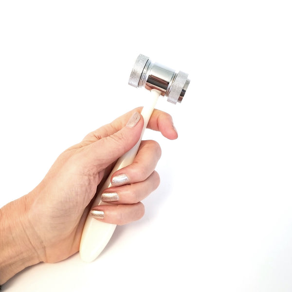 Dual Head Mini Mallet, 3 in 1 Interchangable Heads, Domed and Flat, St ...